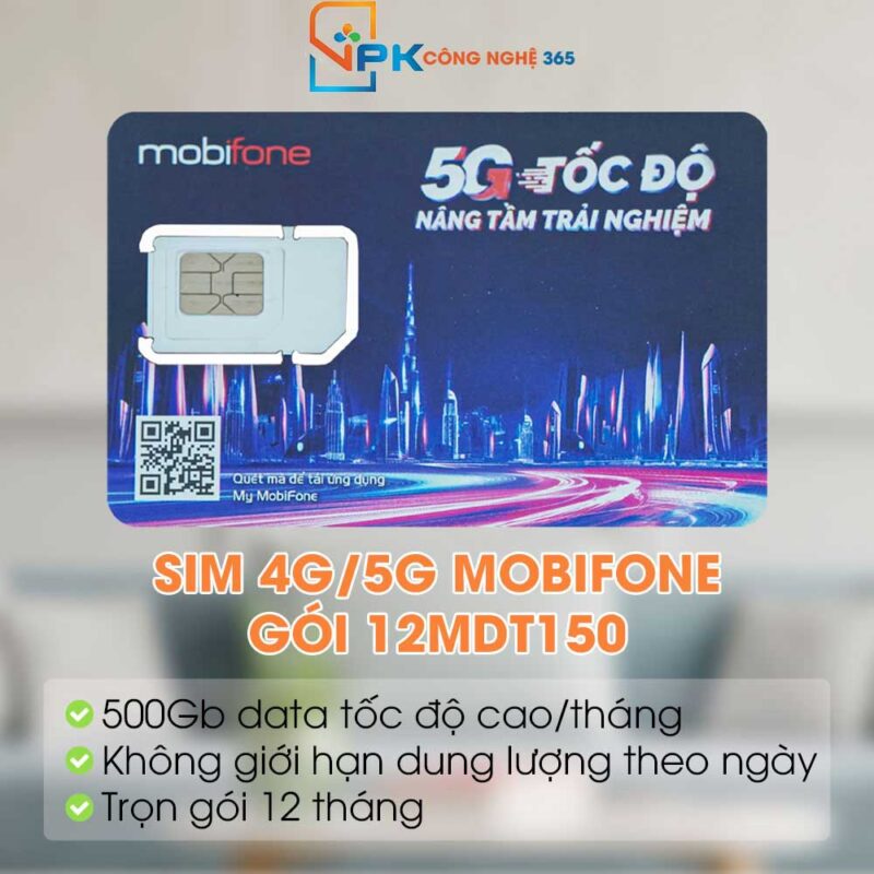 Sim Mobifone 500GB 1 Tháng - Sim Data 4G Giá Rẻ, Chính Hãng Mobifone
